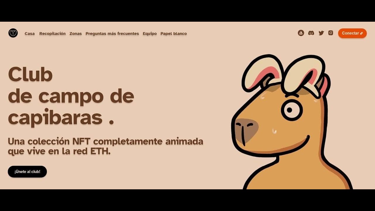 CAPYBARA COUNTRY-CLUB PROYECTO NFT 100% LATINO - YouTube