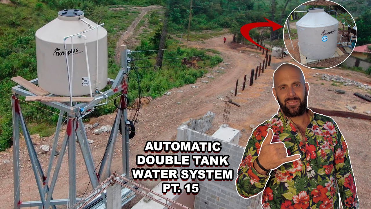 Building My Dream Shop Pt. 15: Double Tank Water System w/ Tower ...
