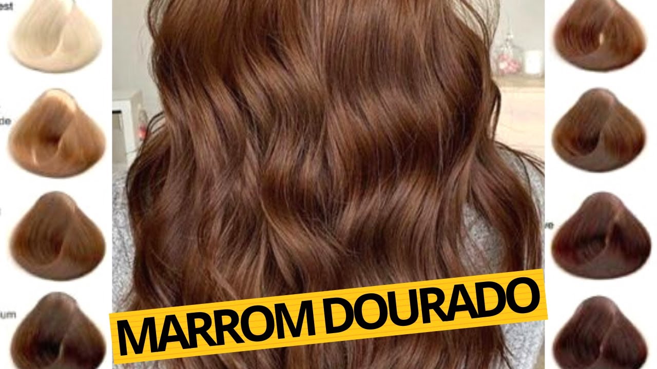 DESCUBRA A MISTURA DA COR DE CABELO MARROM DOURADO + COBRIR BRANCO! # ...
