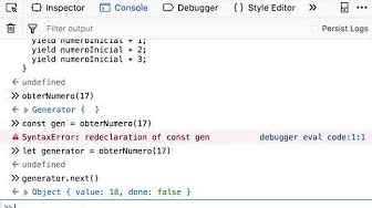 Funções Geradoras do JavaScript, com Parâmetros