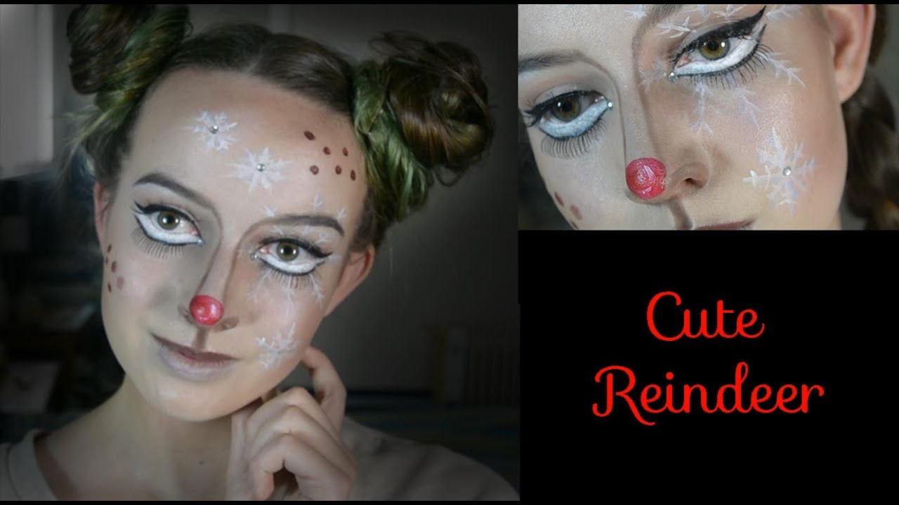 Christmas Reindeer ~ Makeup Tutorial - YouTube