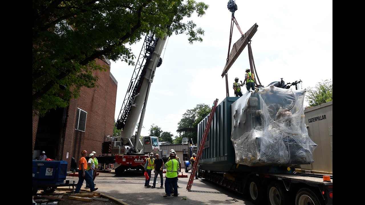 UT Steam Plant installs new boiler - YouTube