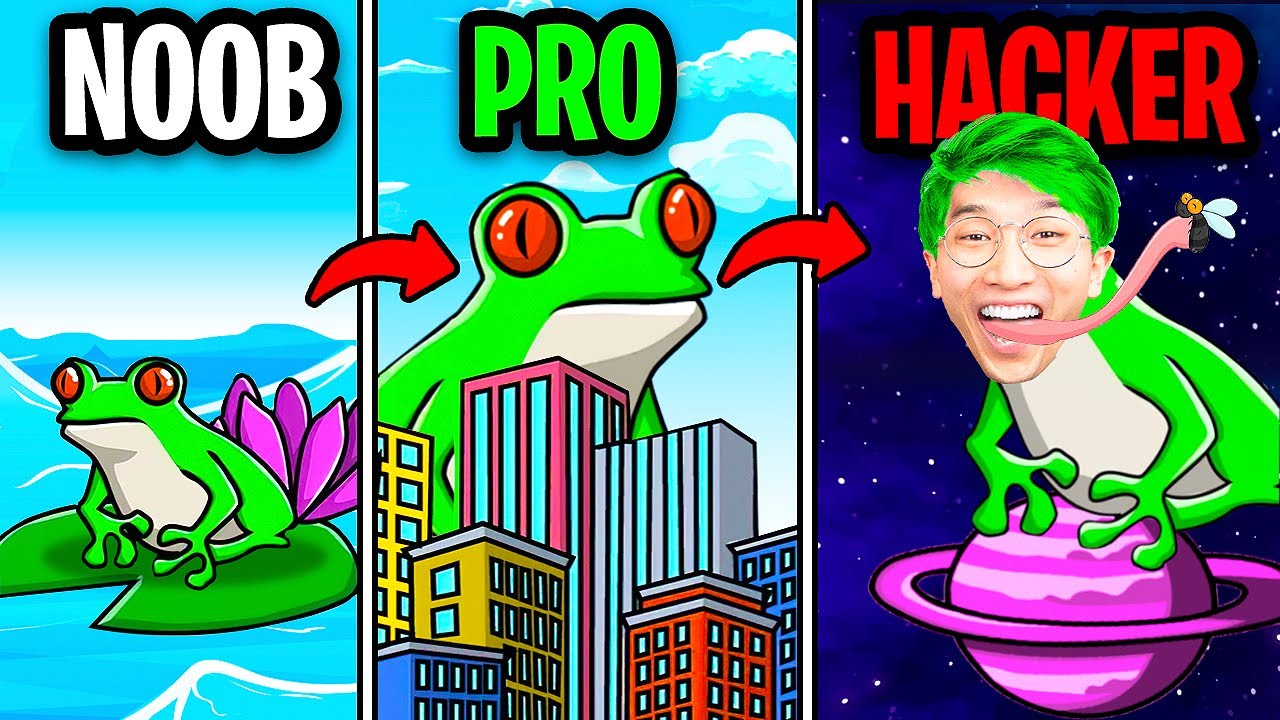 NOOB vs PRO vs HACKER In TOADLED!? (ALL LEVELS! *SECRET ENDING UNLOCKED ...