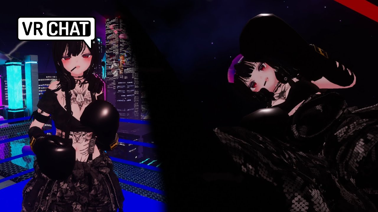 Gothic fighter gives you a soul snapping beating VRchat POV BOXING ...