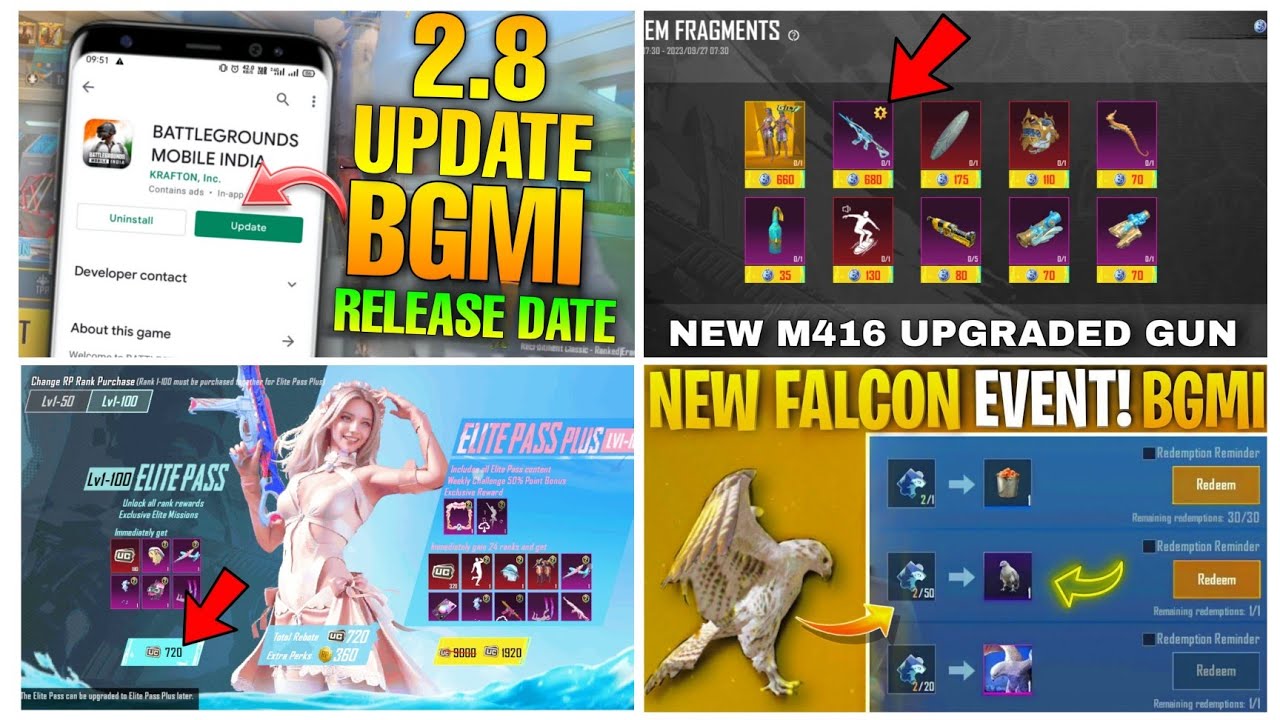 🟥Big changes//bgmi falcon event in A2 royalpass //bgmi Zombie mode ...