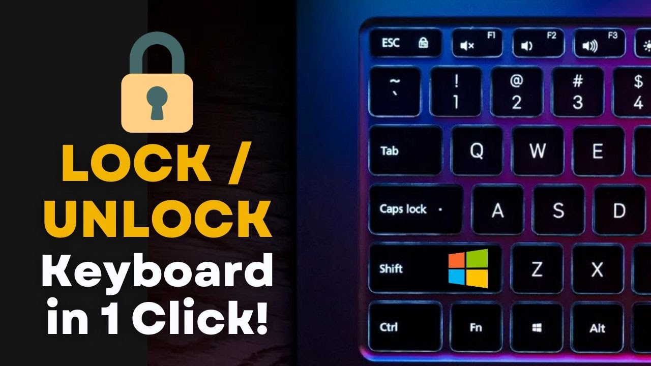 Lock & Unlock Your Keyboard Instantly on Windows 11/10 ⚡ | Quick & Easy ...