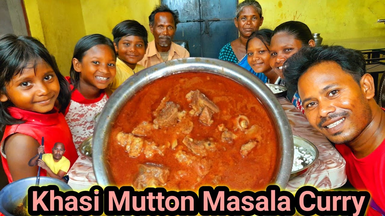 Gravy Mutton masala|Cooking And Eating|Village Khasi Mutton Recipe ...