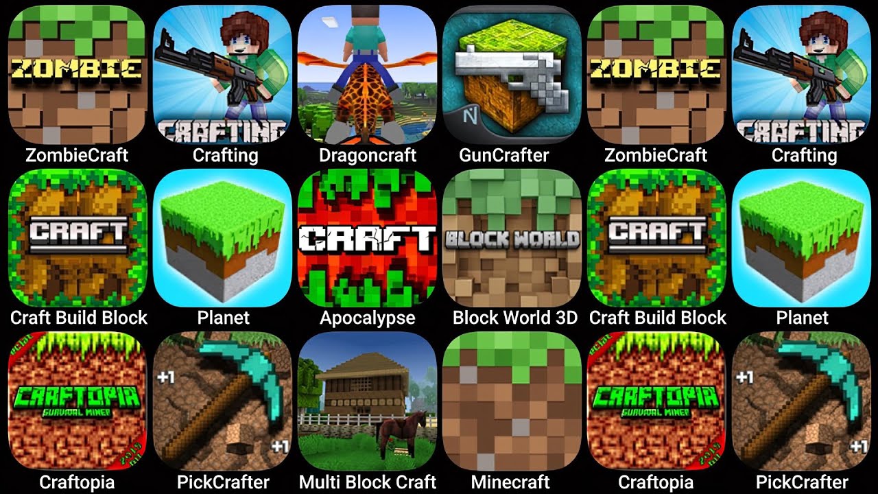 Zombiecraft, Crafting, Dragoncraft, GunCrafter, Craft Build Block ...