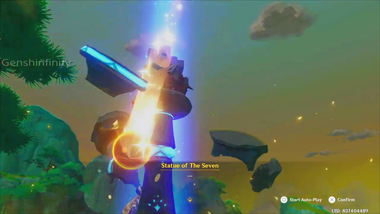 Navia burst while unlocking Statue of the 7 (Genshin Impact) - YouTube