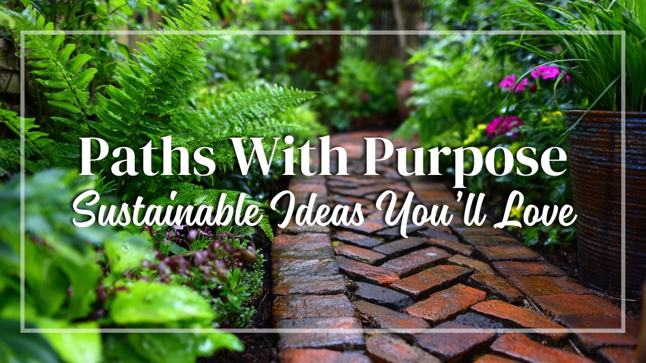 Garden Paths Made from Reclaimed Materials 🪨♻️ | Sustainable Design for ...