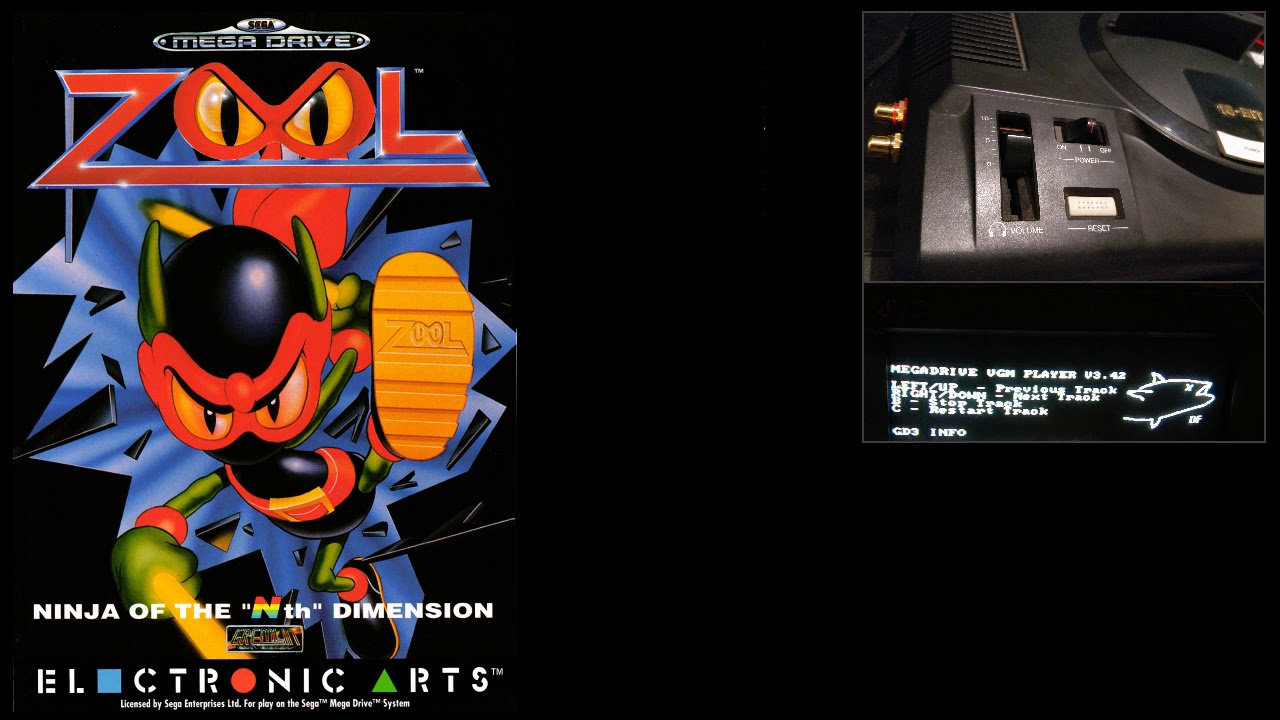 Sega Megadrive Zool Track 02 Real Hardware - YouTube