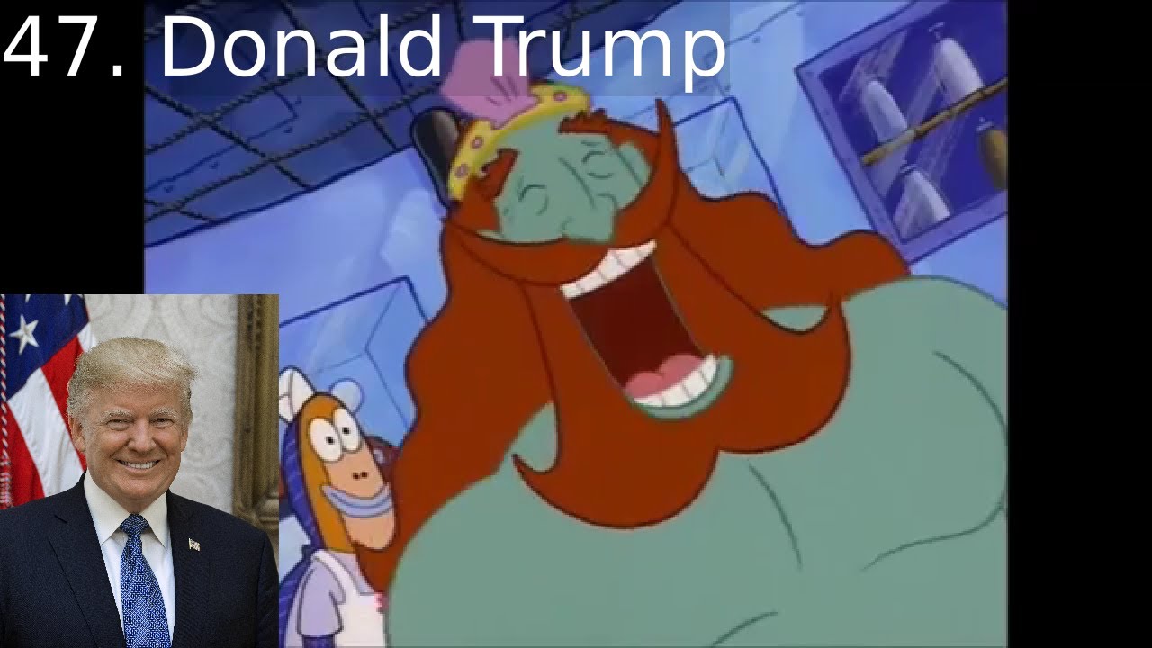 Presidents of the United States portrayed by SpongeBob (2024 Election ...