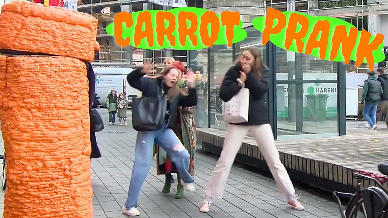 Put your hands up for the carrot ! Angry carrot prank ! - YouTube