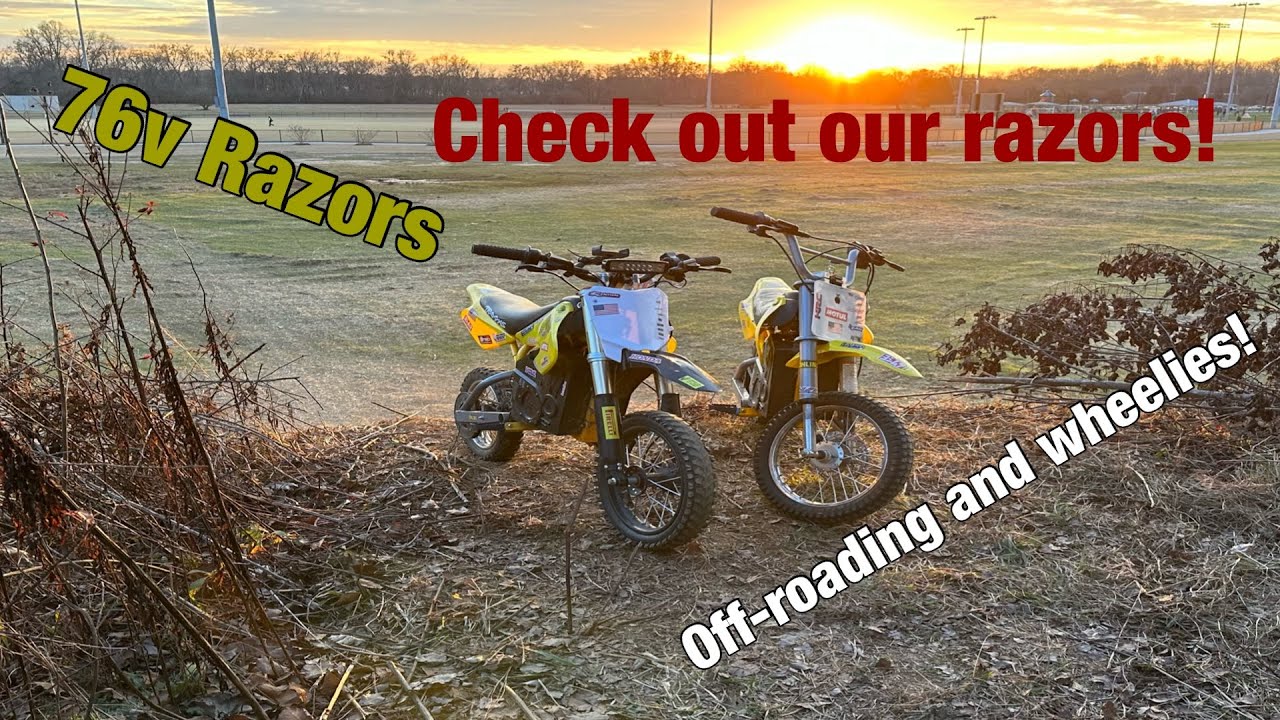Upgraded razor mx650 off-roading - YouTube