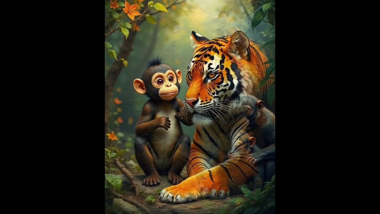 cerita harimau dan monyet yang lucu. - YouTube