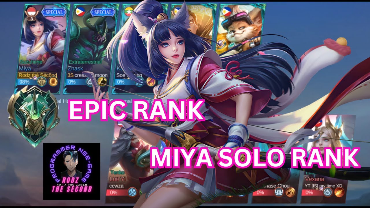 MIYA SUZUHIME - NEVER FORGIVE NEVER FORGET!!! EPIC RANK SOLO -ADVANCED ...