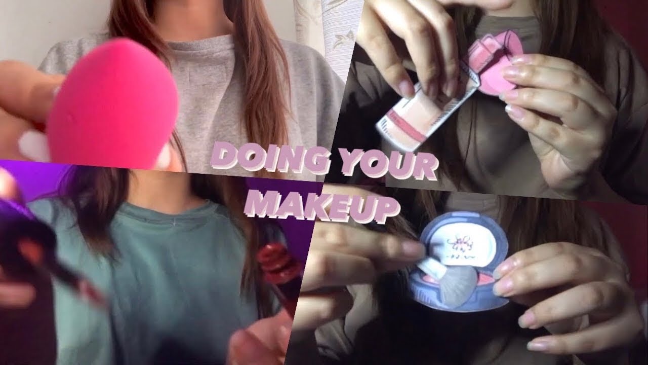 asmr doing your makeup compilation - YouTube