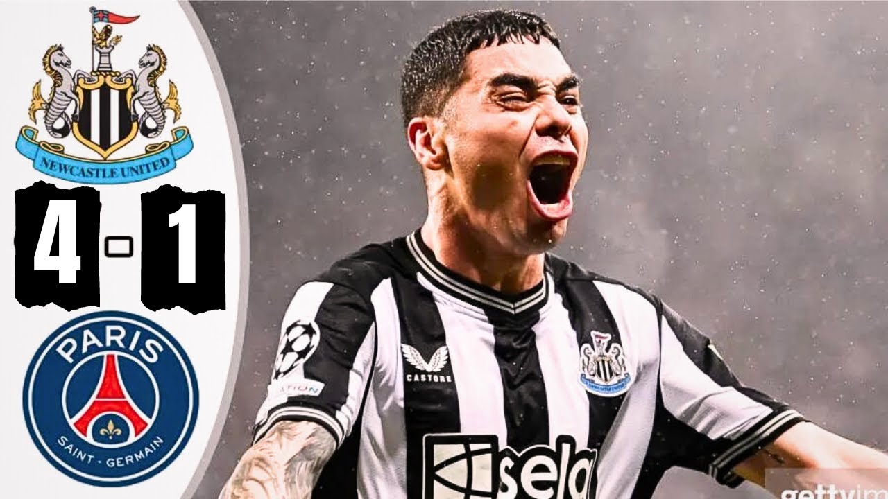 Kylian Mbappe 🔥 Newcastle United vs PSG 4-1 Highlights & All Goals 2023 ...