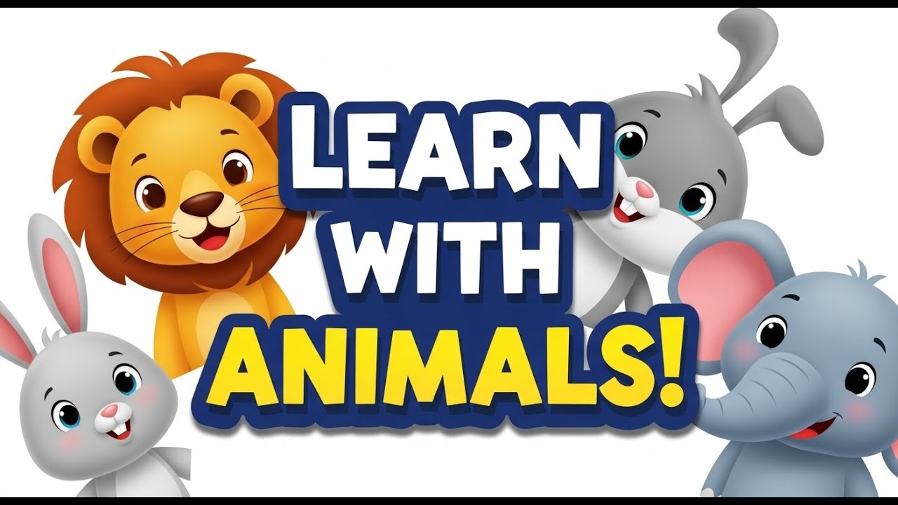 Fun Learning with Cute Animals | Educational Adventure for Kids! - YouTube