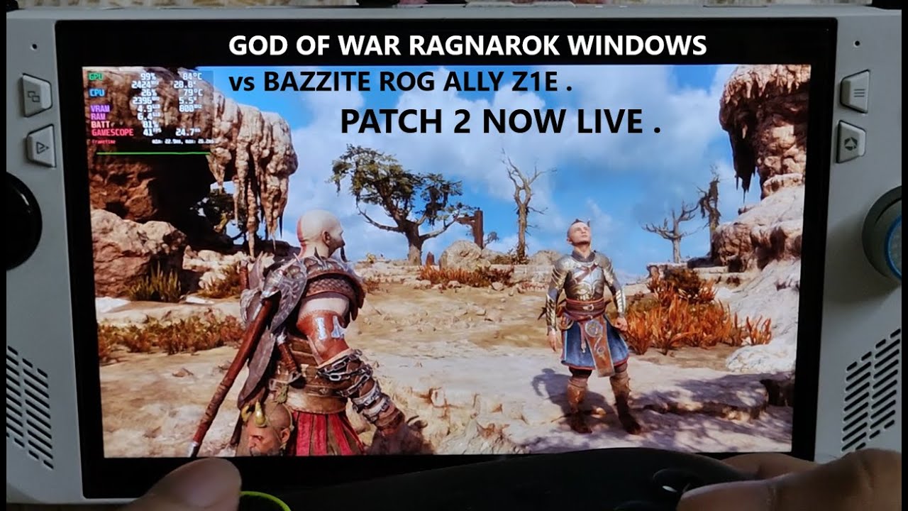 Rog Ally Z1E God of War Ragnarok Windows 11 vs Bazzite OS [Linux ...