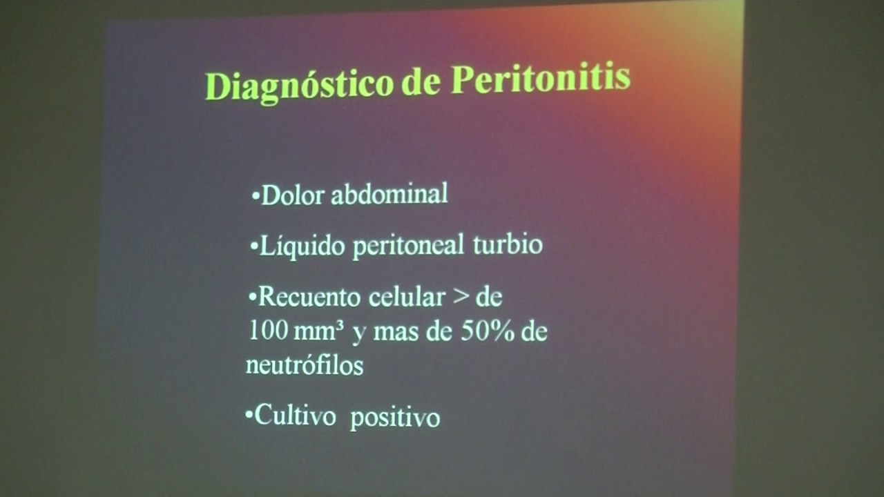 01 PERITONITIS EN DIALISIS PERITONEAL PARTE 1 - YouTube
