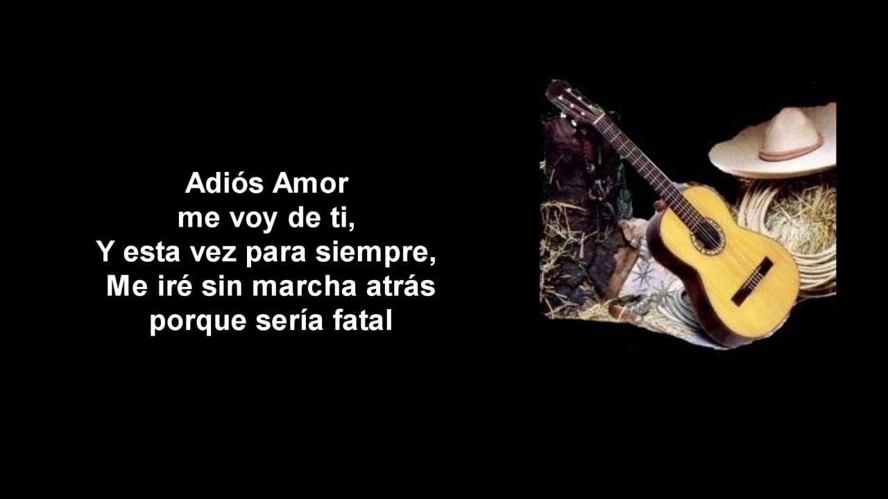 Adiós Amor - Christian Nodal (Letra) - YouTube