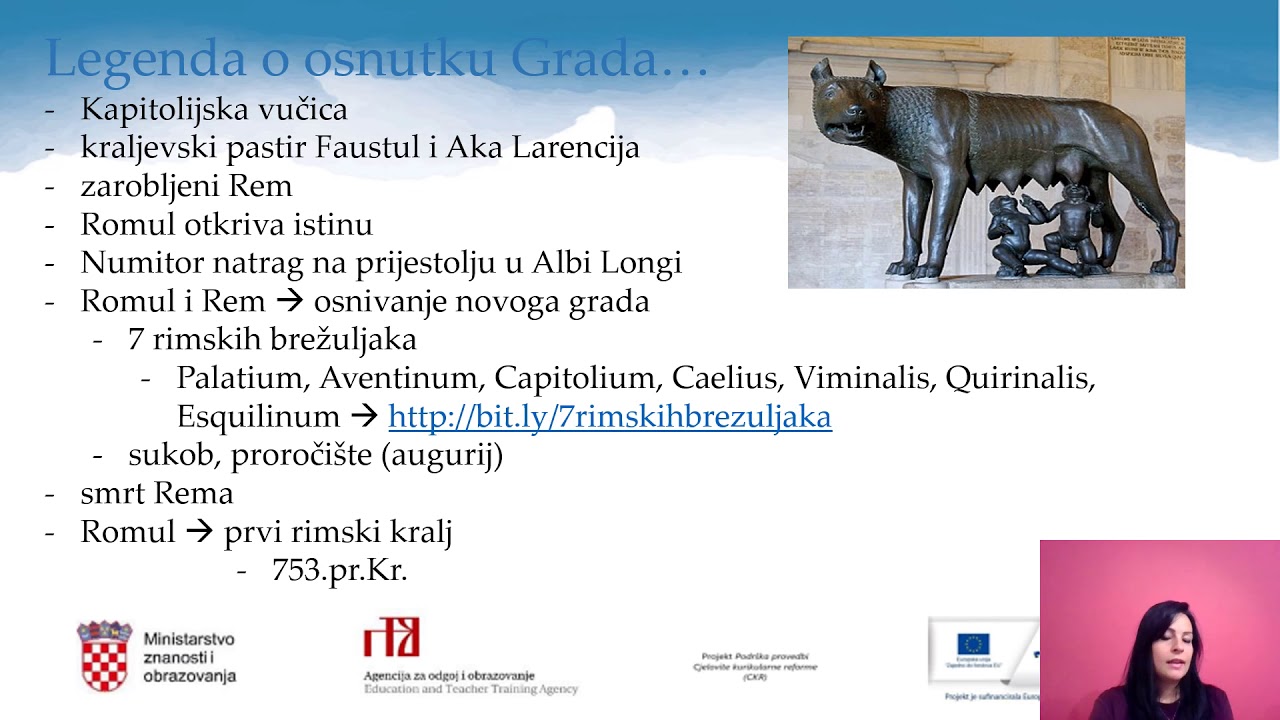 Latinski jezik 1. r. SŠ (opća gimnazija) - Romul i Rem - YouTube