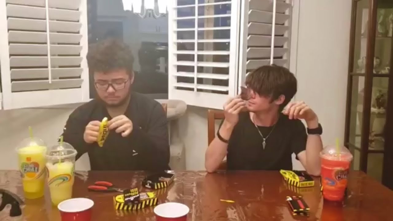 Me And My Best Bro Do The One Chip Challenge - YouTube