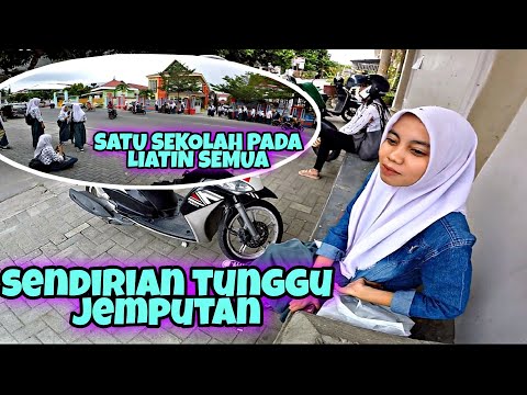 CEWE INI SENDIRIAN TUNGGU JEMPUTAN || KETEMU CEWE SMK 1 CANTIK BANGET