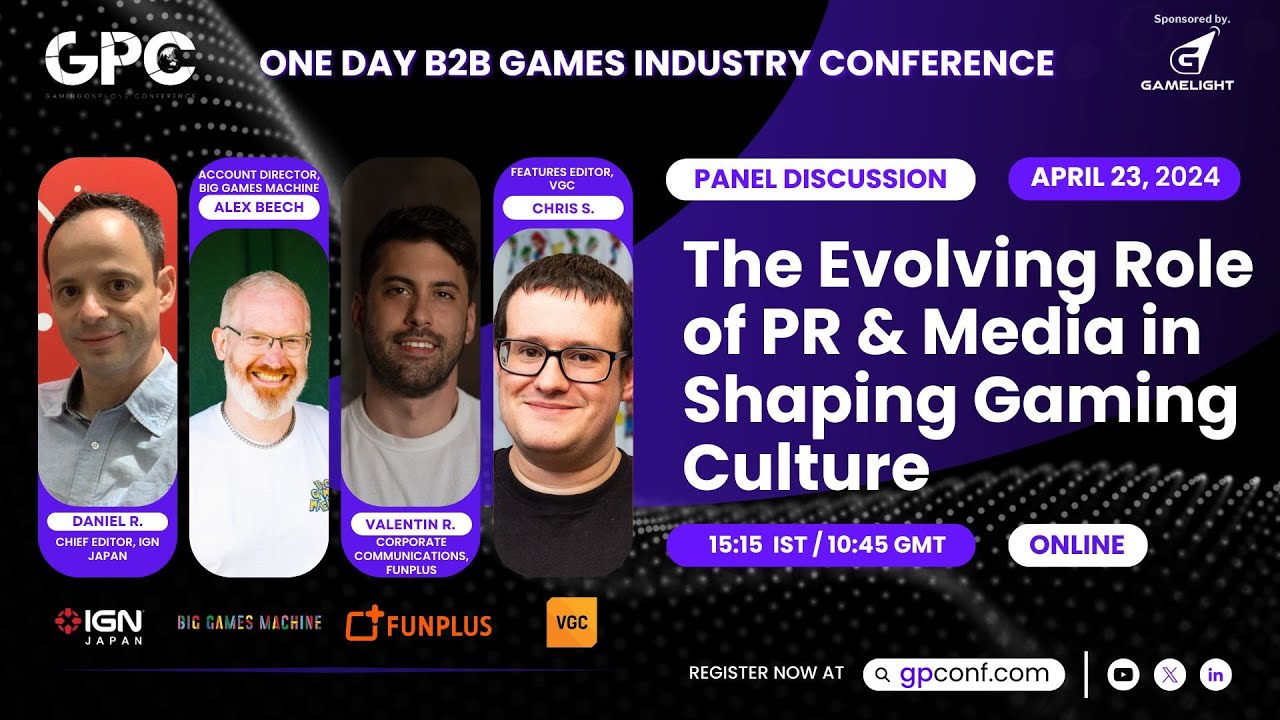 The Evolving Role of PR & Media in Shaping Gaming Culture | Panel | GPC ...