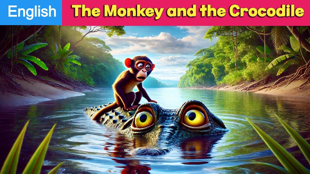 The Monkey and the Crocodile (English Story) | Kids Story | Moral Story ...