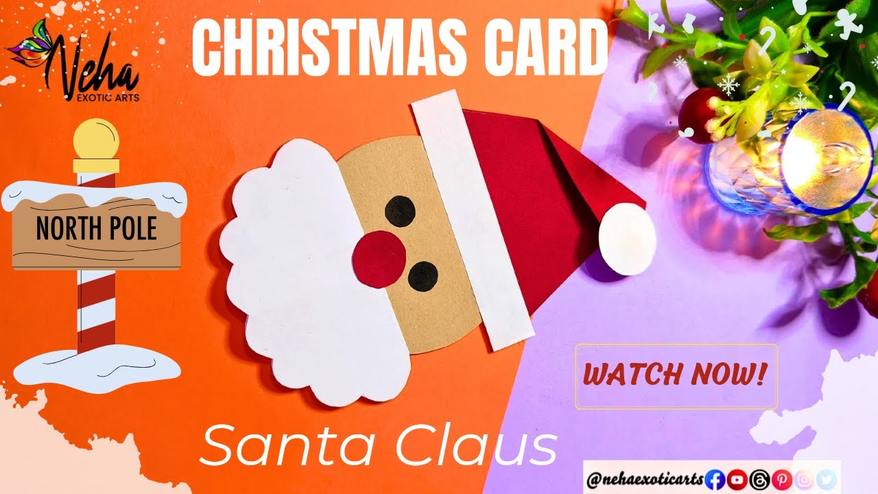 Christmas Special Santa Card / DIY Santa Card Making for Christmas ...