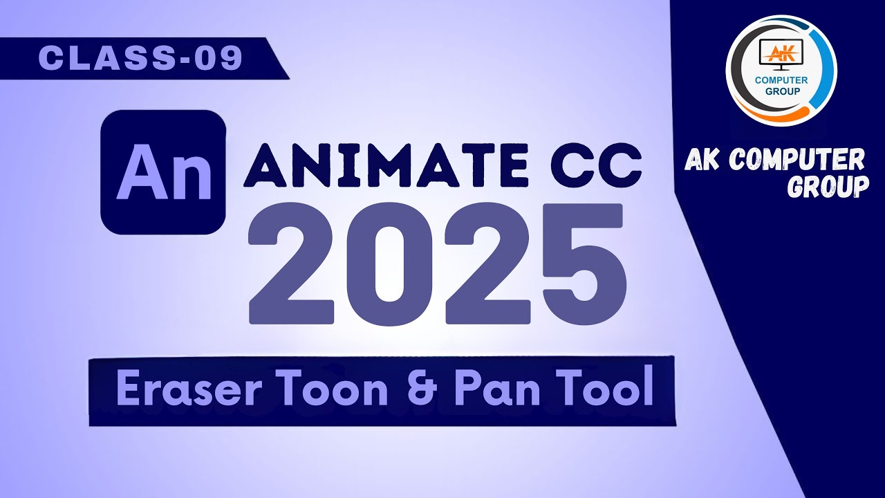 Adobe Animate CC Eraser tool, Pan tool Full Course | Class-09 | Learn ...