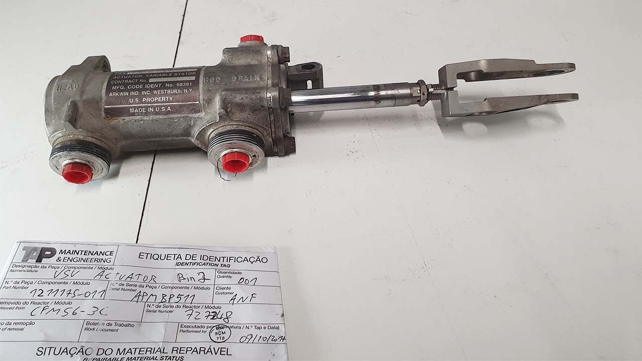 APMBP511 VSV ACTUATOR 1211175-011 CFM56-3 - YouTube