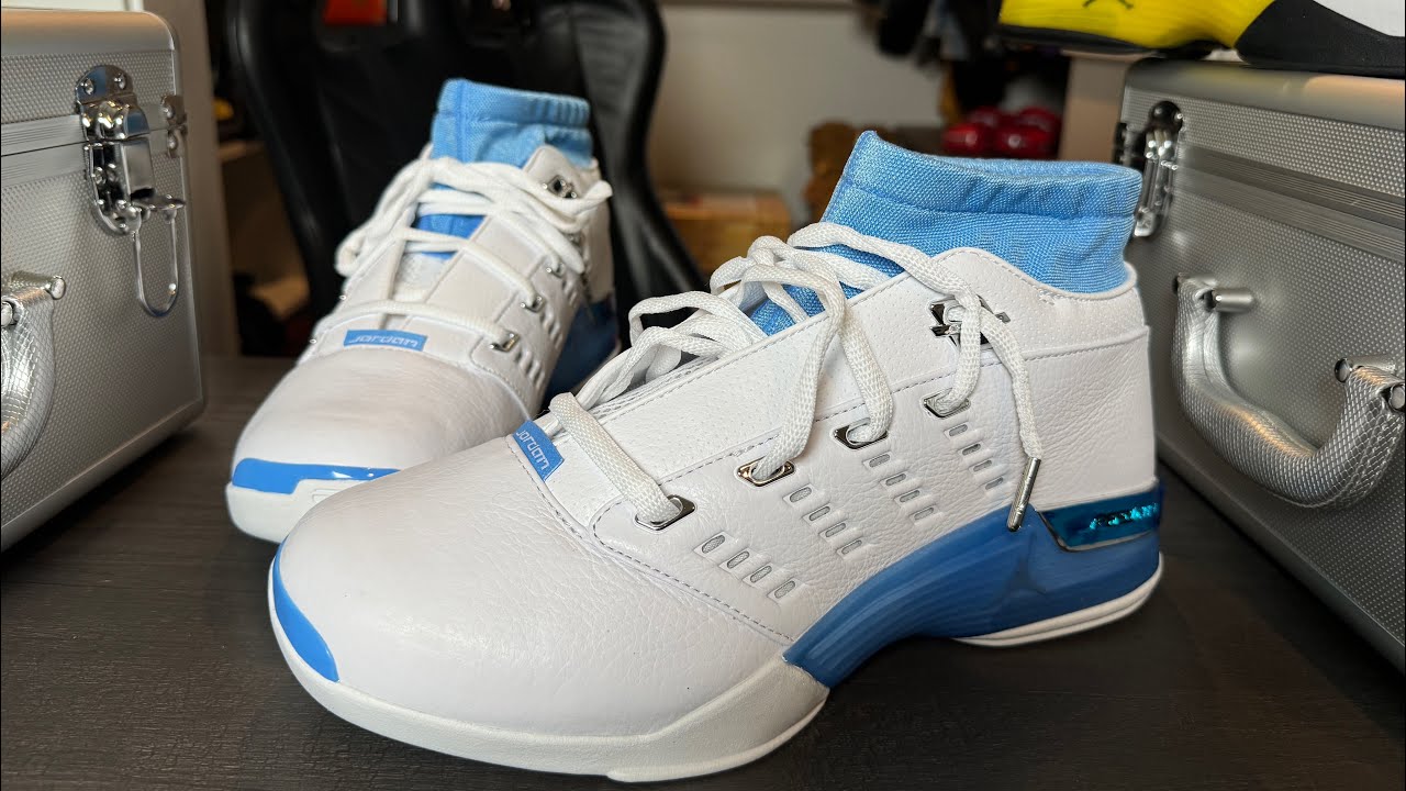 Air Jordan 17 University Blue 2024 On Feet Review - YouTube