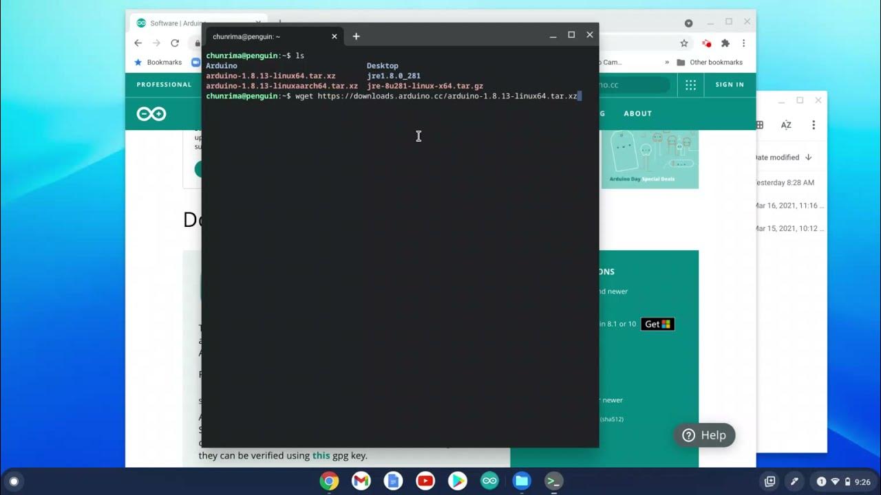 Arduino IDE on Chromebook - YouTube