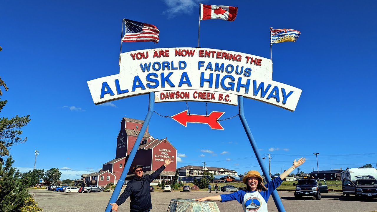Milepost 0 of the ALCAN Highway! | VanLife journey to ALASKA - YouTube