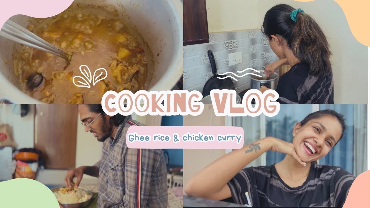 Cooking *GHEE RICE & CHICKEN CURRY* || Cooking Vlog || A slow sunday ...