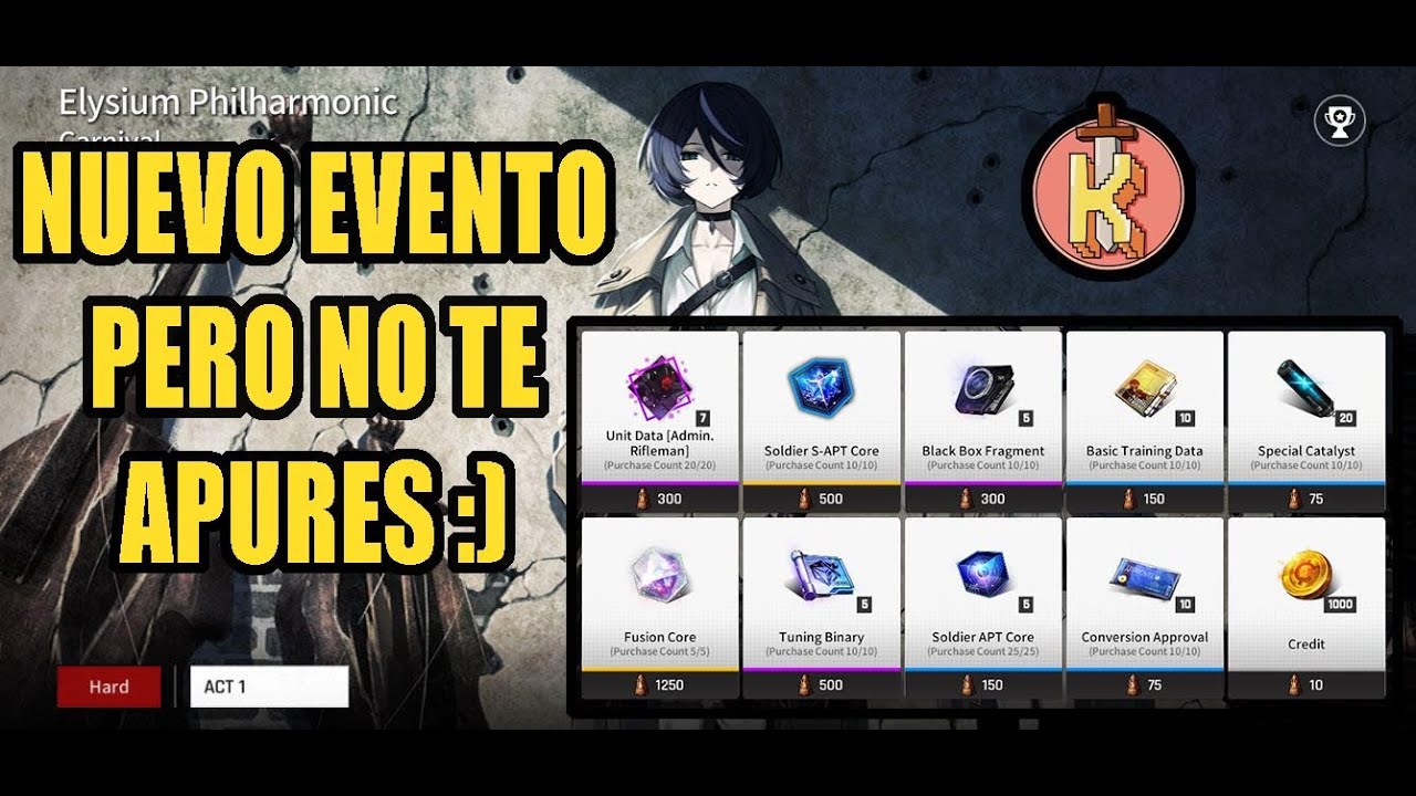 TODO SOBRE EL NUEVO EVENTO SUB STREAM CARNIVAL - COUNTER:SIDE EN ...