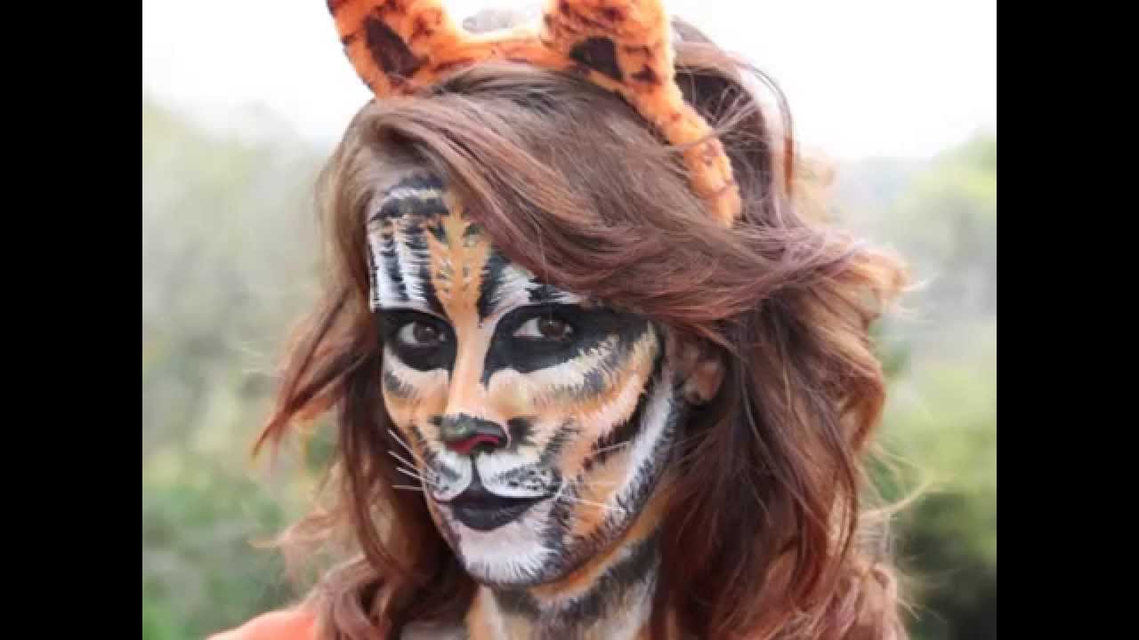 Time-lapse How-to Tutorial video of Tiger Makeup on Self - YouTube