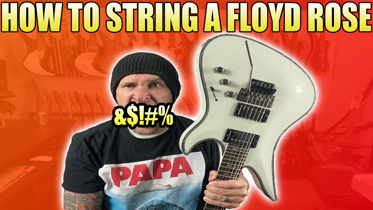 How To String a Floyd Rose / Guitar - YouTube