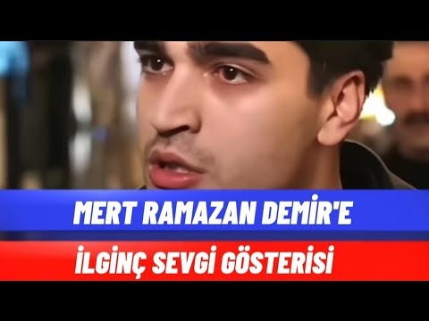 MERT RAMAZAN DEMİR'E YABANCI KADIN HAYRANINDAN İLGİNÇ SEVGİ GÖSTERİSİ AFRA SARAÇOĞLU