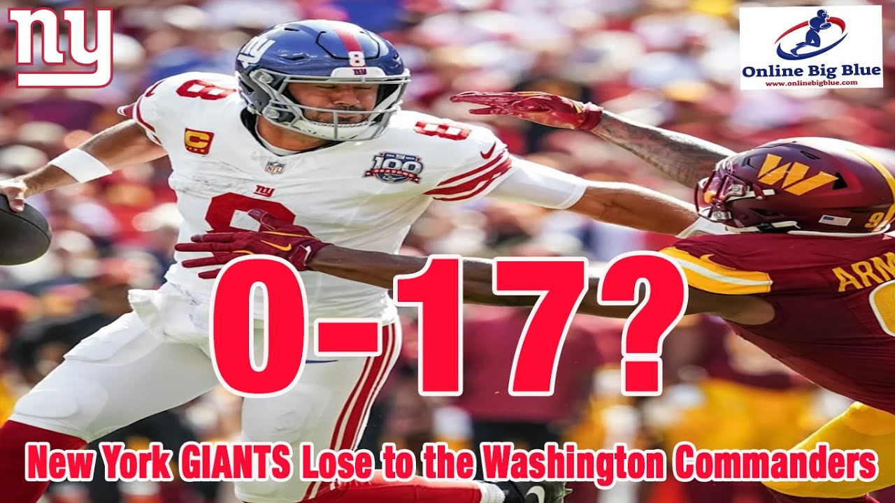 New York Giants Lose to the Washington Commanders! Could the Giants go ...