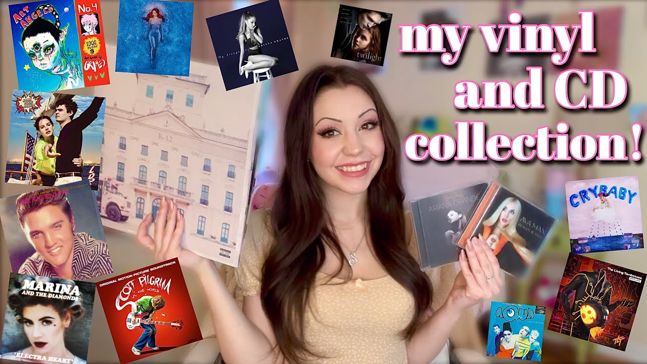 my vinyl and cd collection! *my favorite albums EVER* 🤍 - YouTube