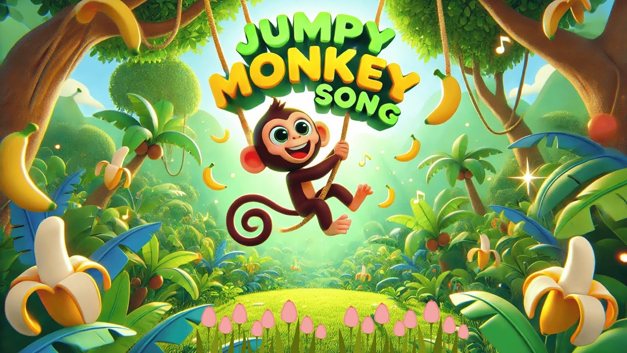 Jumpy Monkey Song - Fun Banana Counting Adventure for Kids! - YouTube