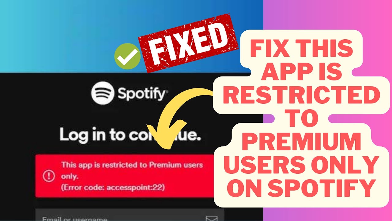 [FIXED]- This App Is Restricted To Premium Users Only On Spotify ...