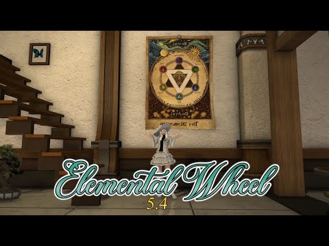 FFXIV: Elemental Wheel Poster - 5.4 Housing Item - YouTube