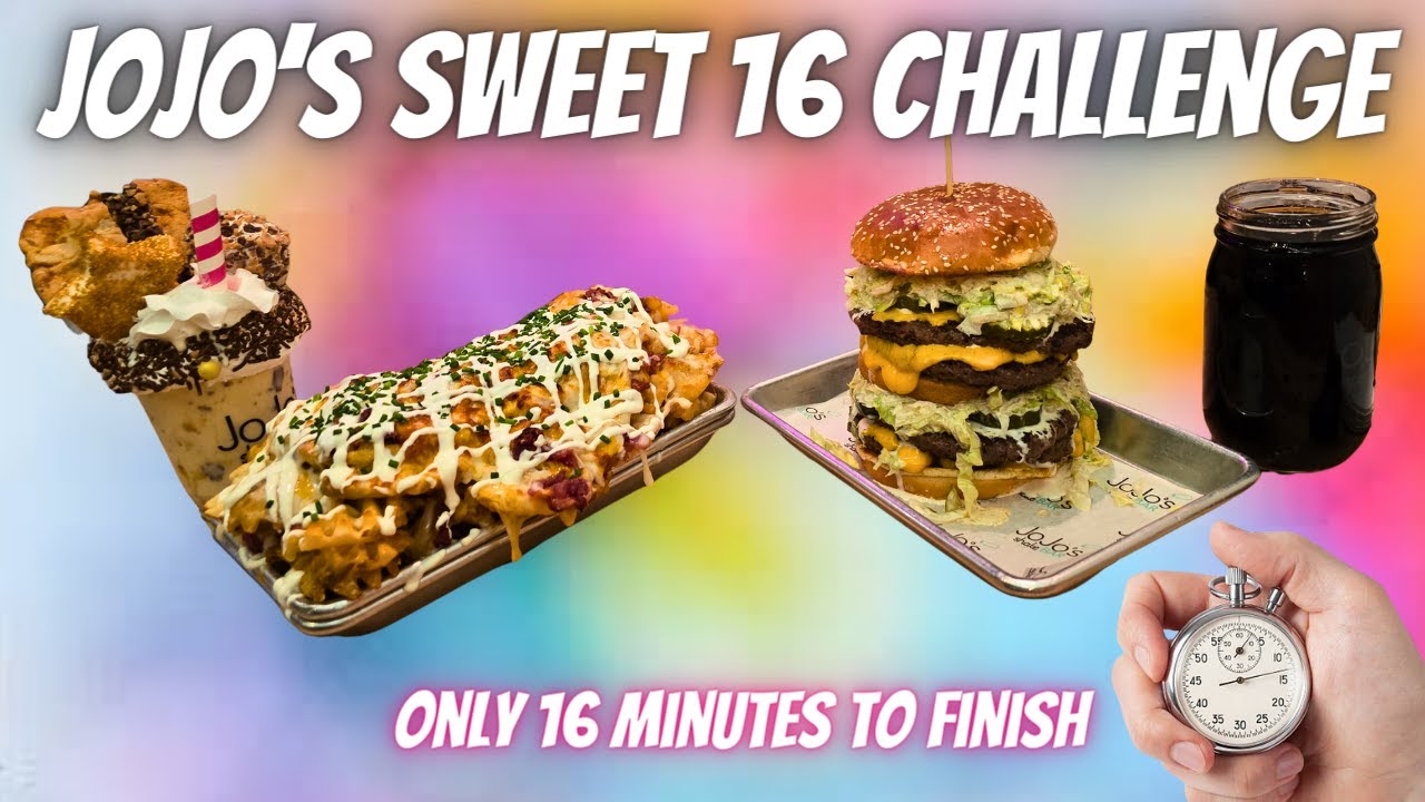 JoJo's Shake Bar Sweet 16 Challenge - YouTube