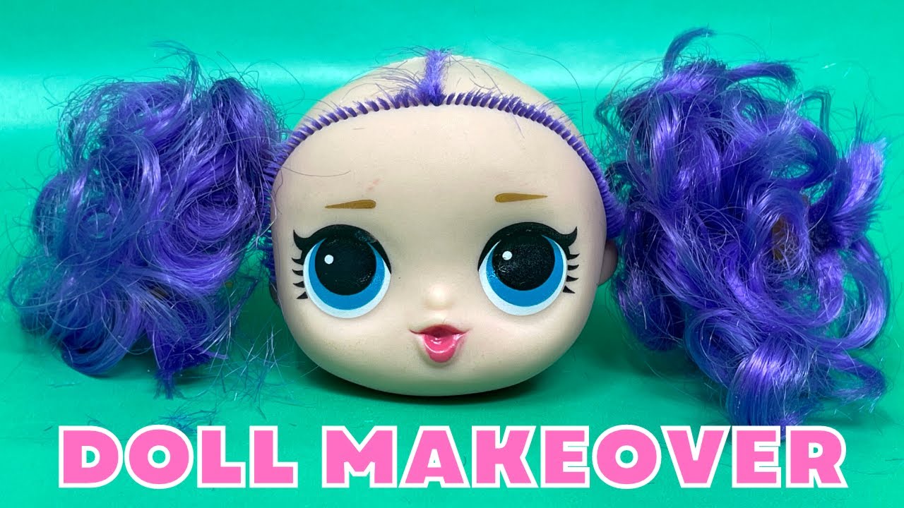 Big head doll makeover - flea market find. - YouTube