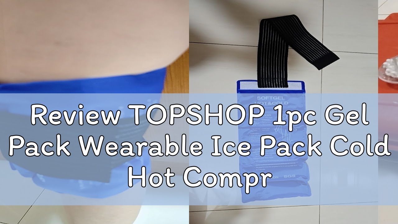 Review TOPSHOP 1pc Gel Pack Wearable Ice Pack Cold Hot Compress ...